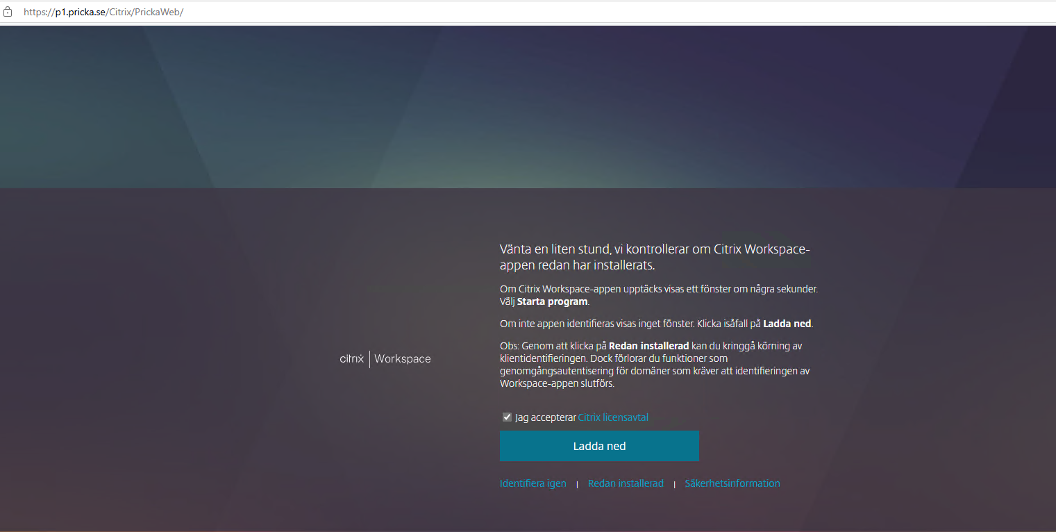 Citrix - komma igång